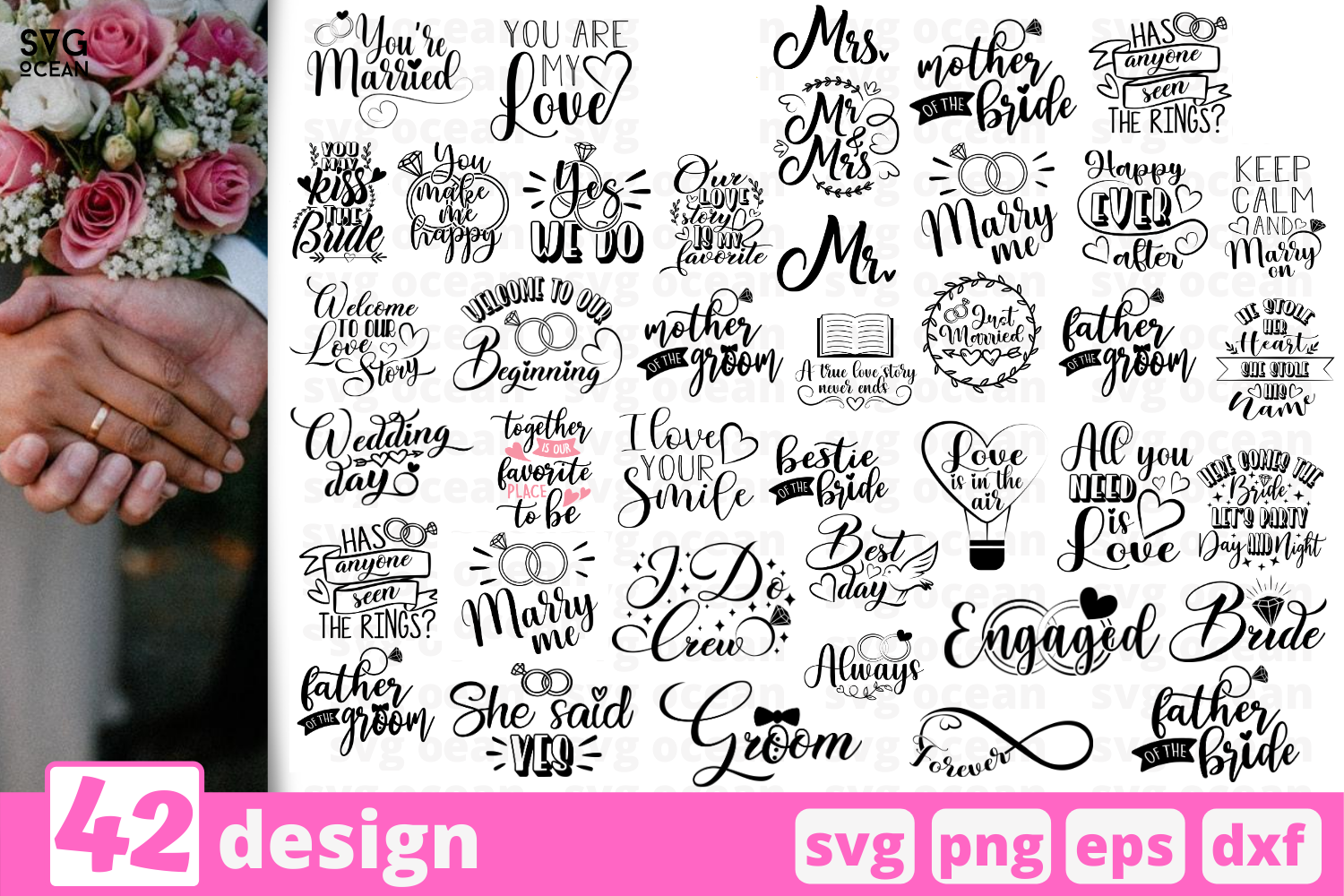 Wedding SVG Bundle | Illustrations ~ Creative Market