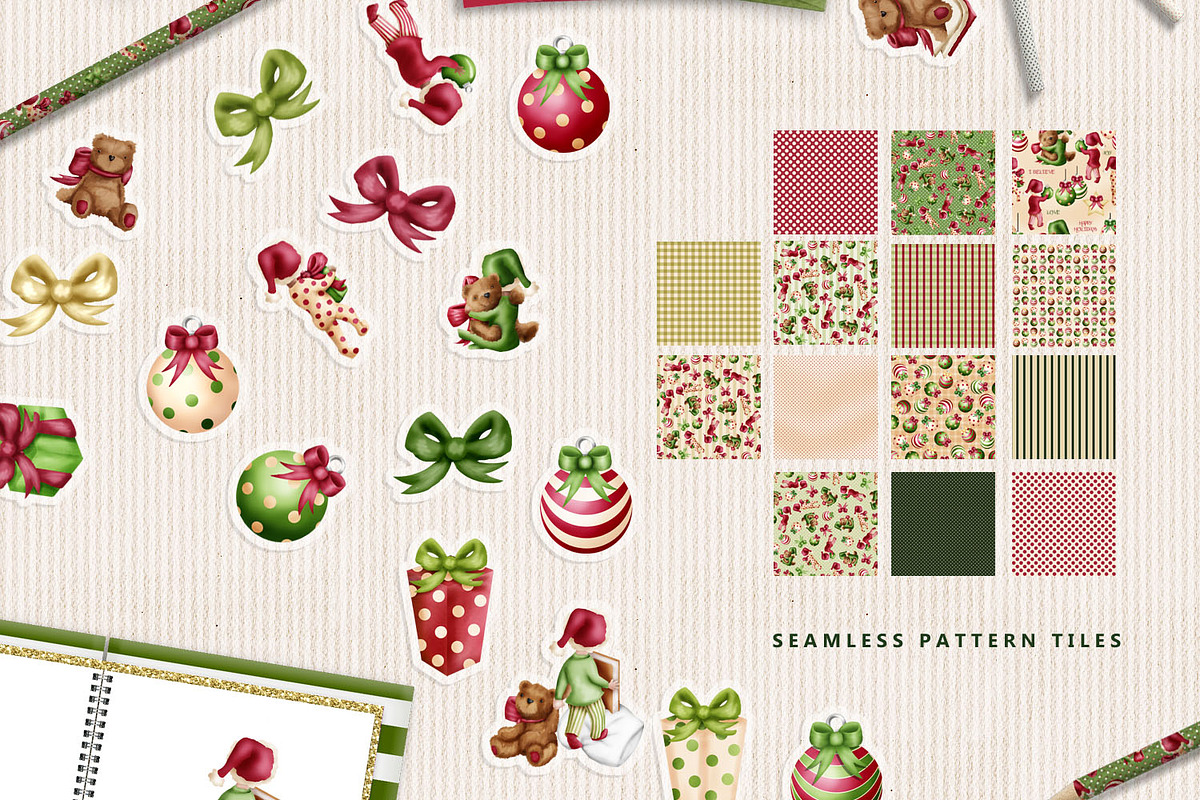 Christmas Clip Art & Patterns, a Decorative Illustration by ...