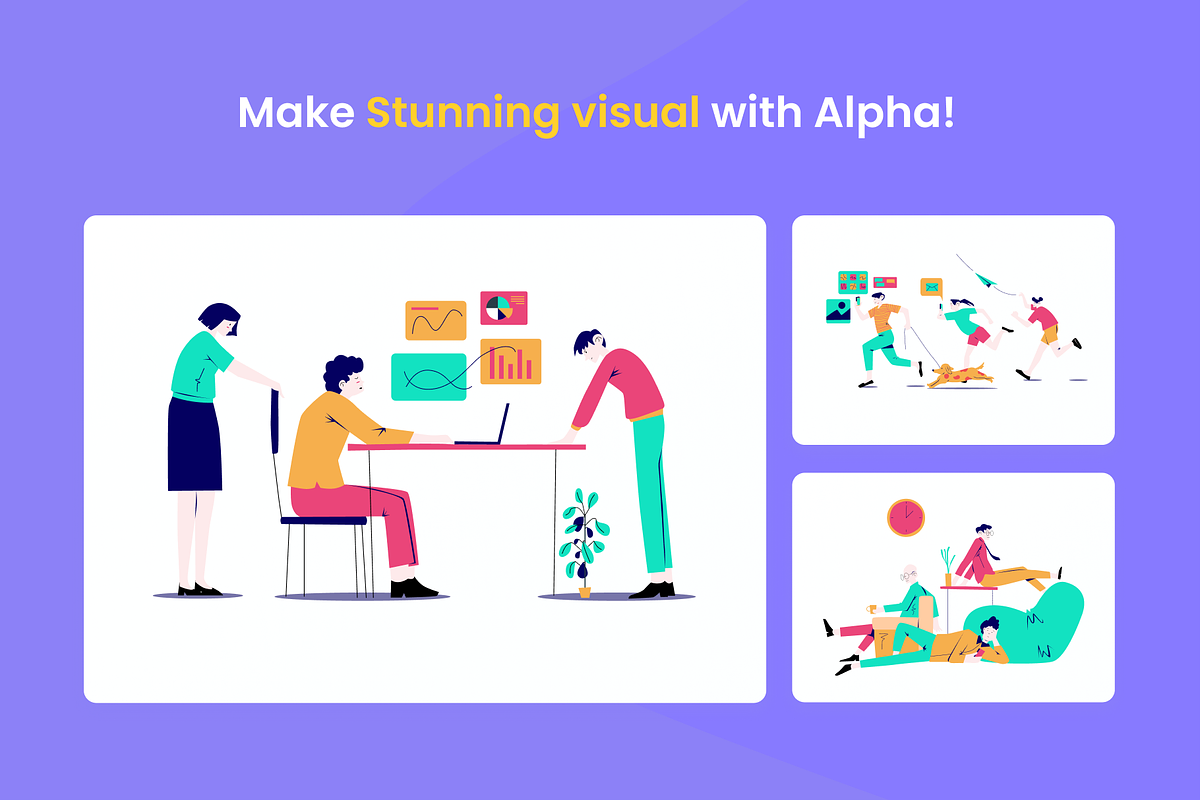 15 Scene Workaholic Illustrations, a Work Illustration by improstudio ...