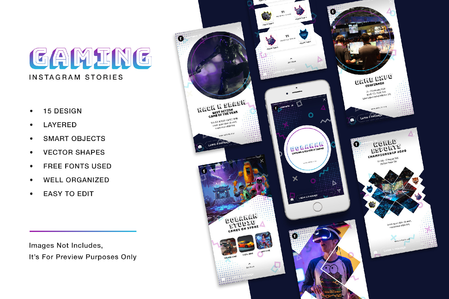 Gaming and eSports Instagram Stories, a Social Media Template by ...