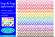 loop digital clip art borders, an Illustration by Laureling Studios