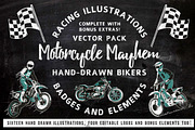 Motorcycle Mayhem, an Object Graphic by Sault Design