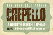 Crepello Woodblock Font, a Font by Kitch22 Foundry