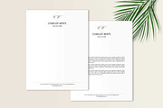Elegant Monogram Letterhead Template, a Graphic by Stanin Studio