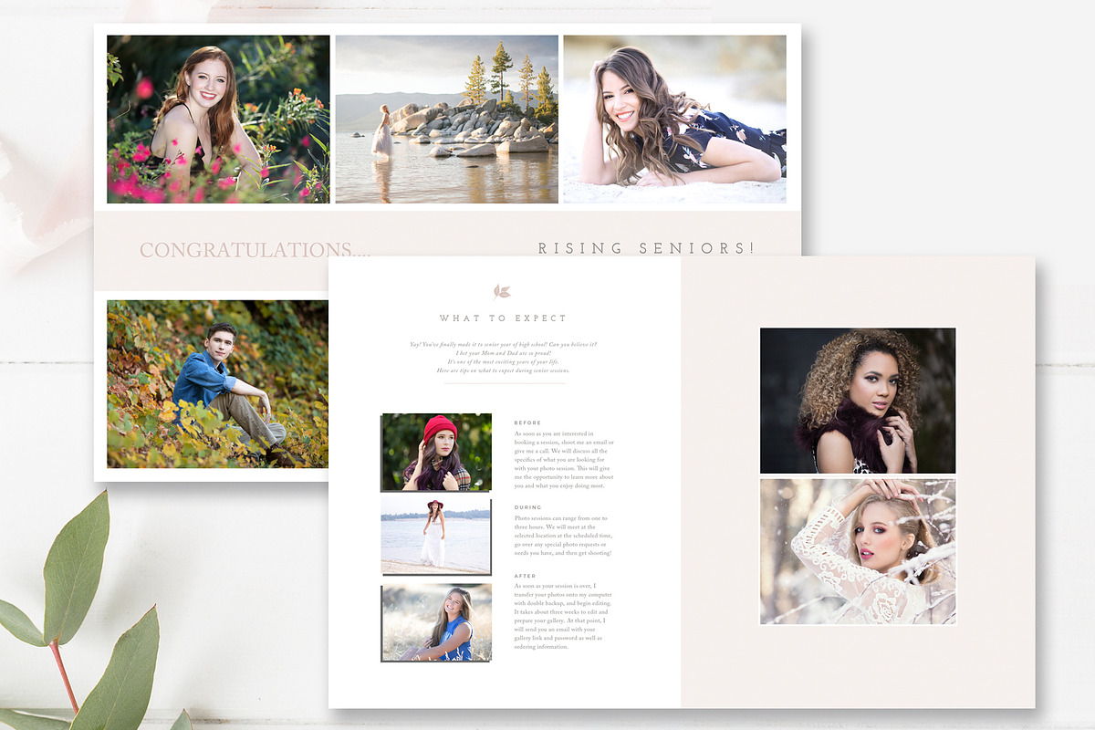 Senior Photography Magazine PSD, a Magazine Template by By Stephanie Design