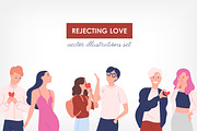 Unrequited love, rejected love, a Person Illustration by Good Studio
