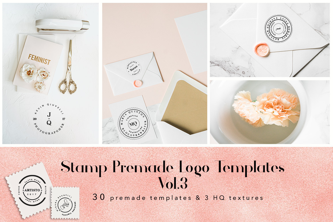Stamp Premade Logo Templates Vol.3, a Branding & Logo Template by IsikChic