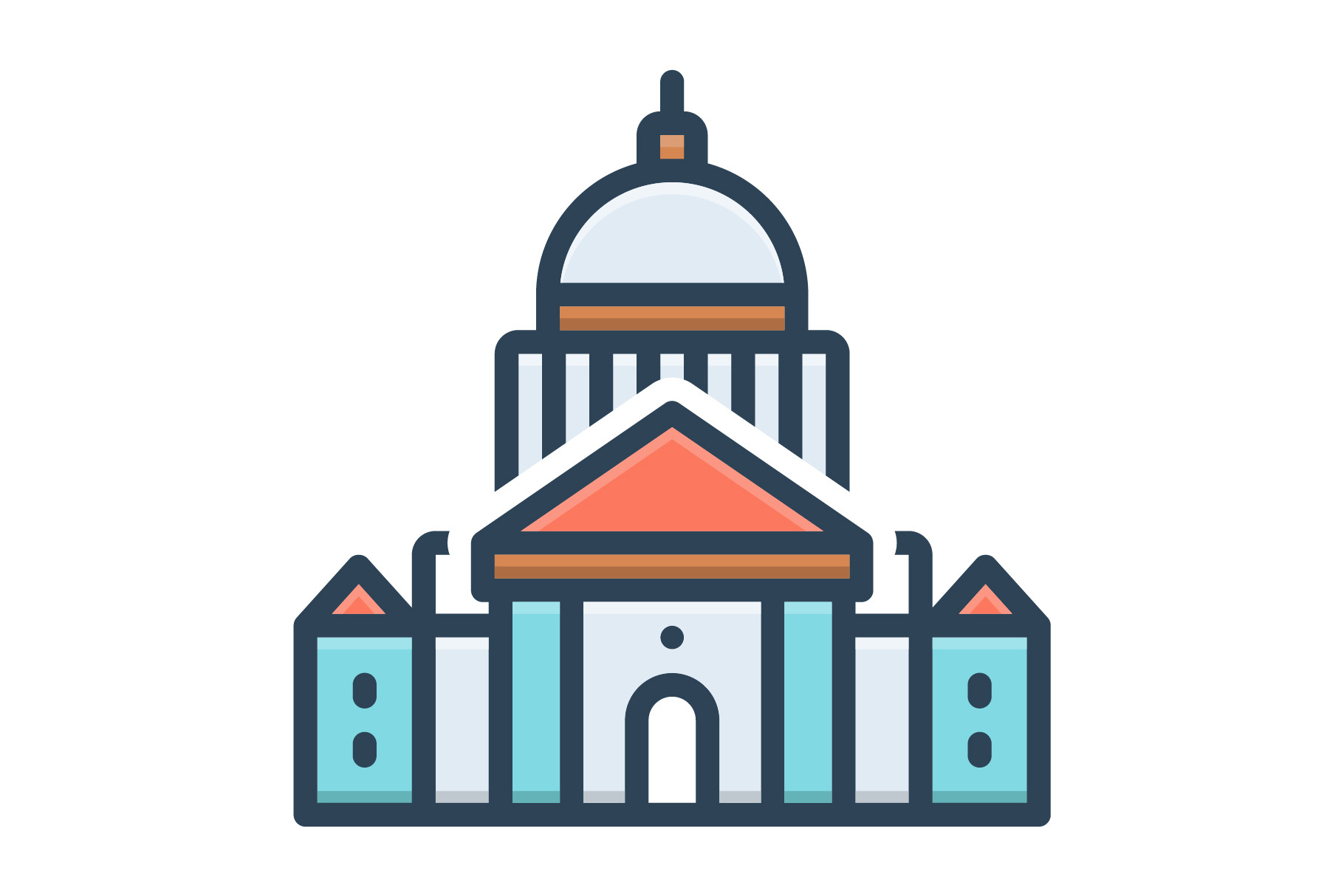 Federal building icon, an Icon by Creative priyanka