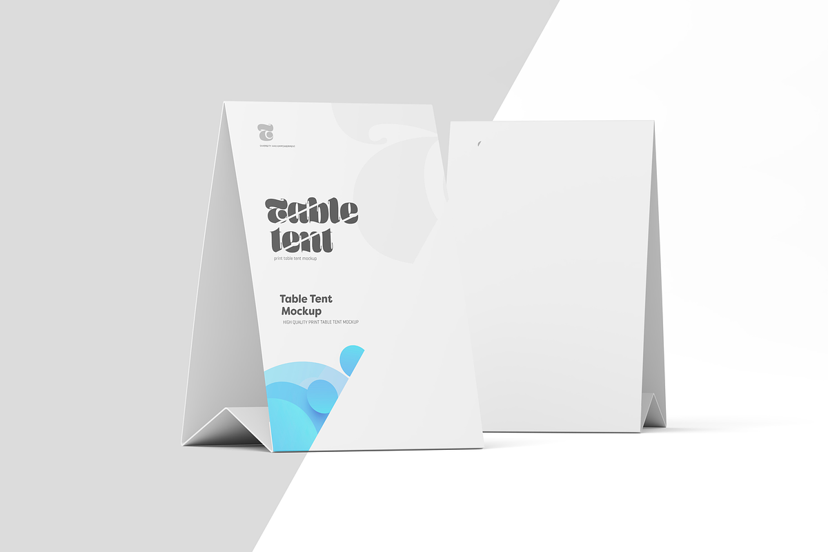 Table Tent Mockup, a Product Mockup by Toasin Studio