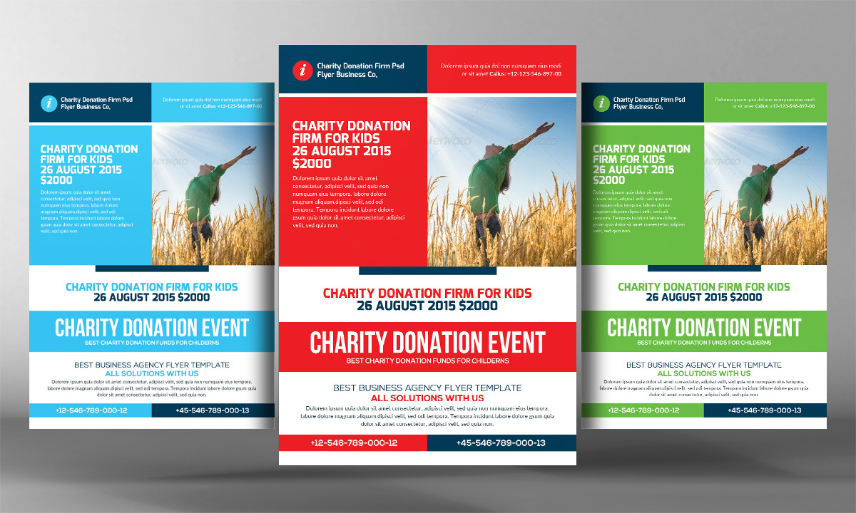Charity Donation Flyer Template, a Flyer Template by graphicforest
