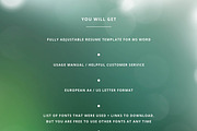 Resume / CV template - Ella, a Resume Template by Mellene Templates