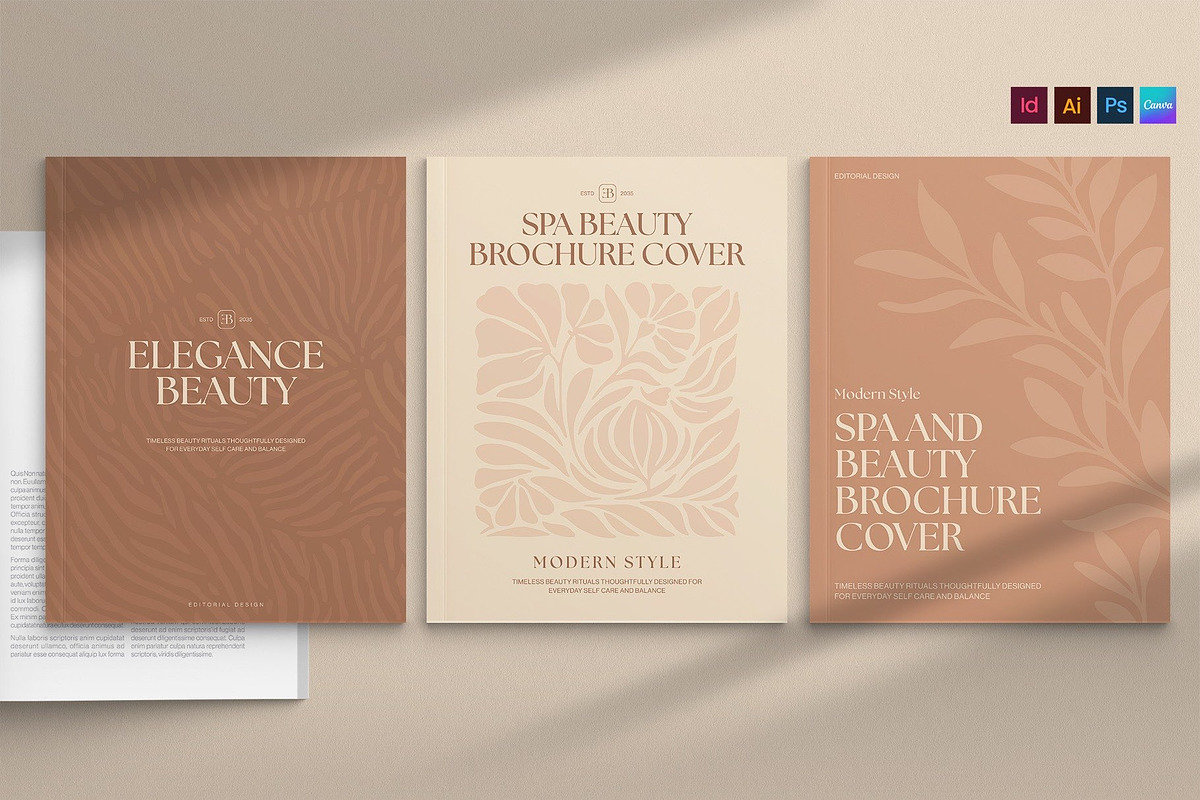 Spa Beauty Brochure Cover Template, a Brochure Template by BrandPacks