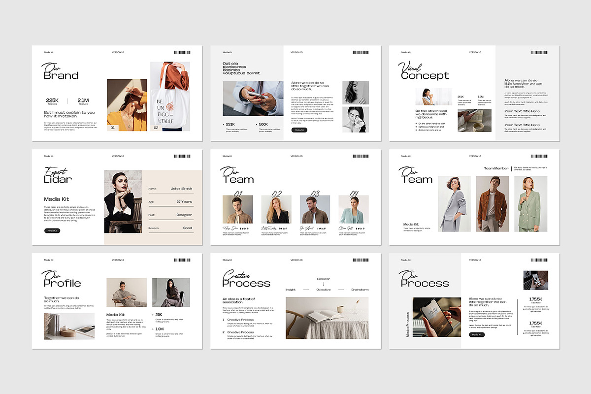 Media Kit Presentation Template, a Presentation Template by evgenystudio