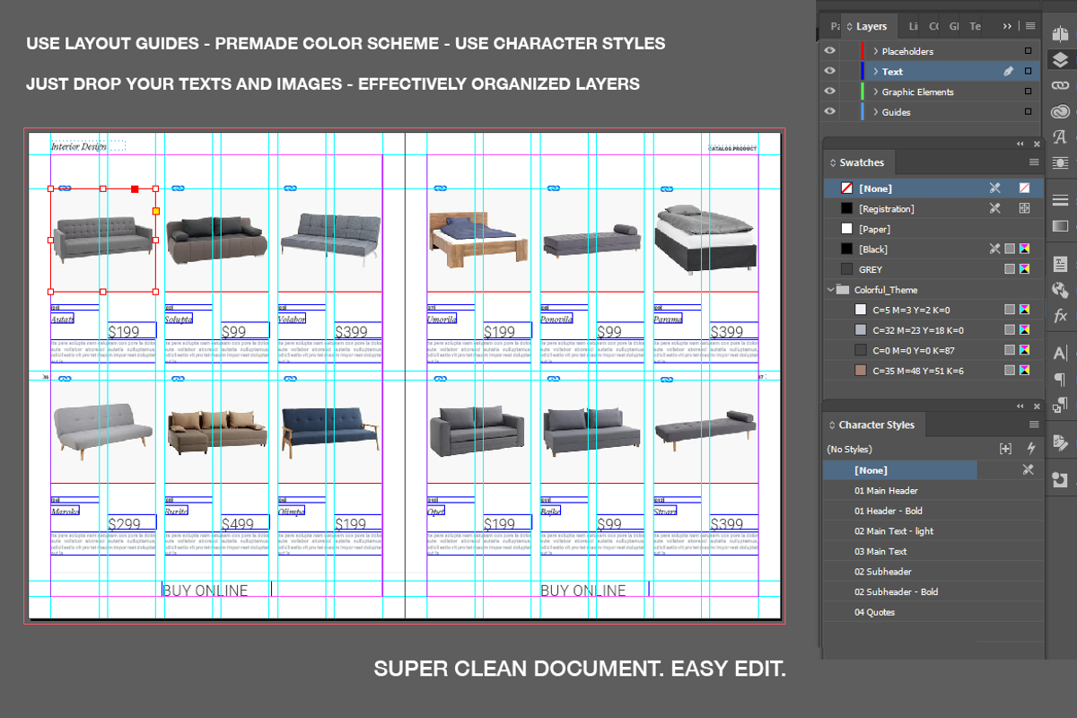 Interior Design Product Catalog, a Brochure Template by Boris Cupac