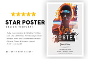 STAR POSTER | Flyer Templates ~ Creative Market