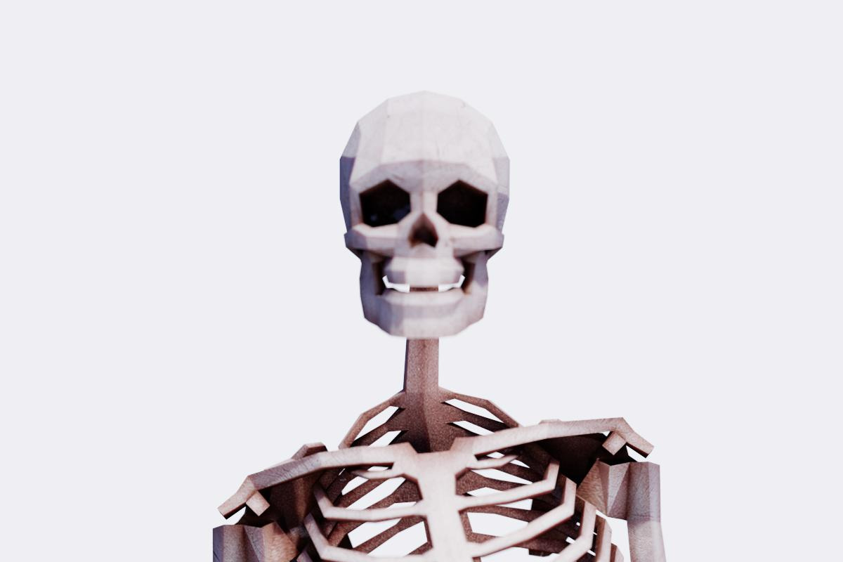Low Poly Human Skeleton 40 Poses, a Characters & Person 3D Model by ...