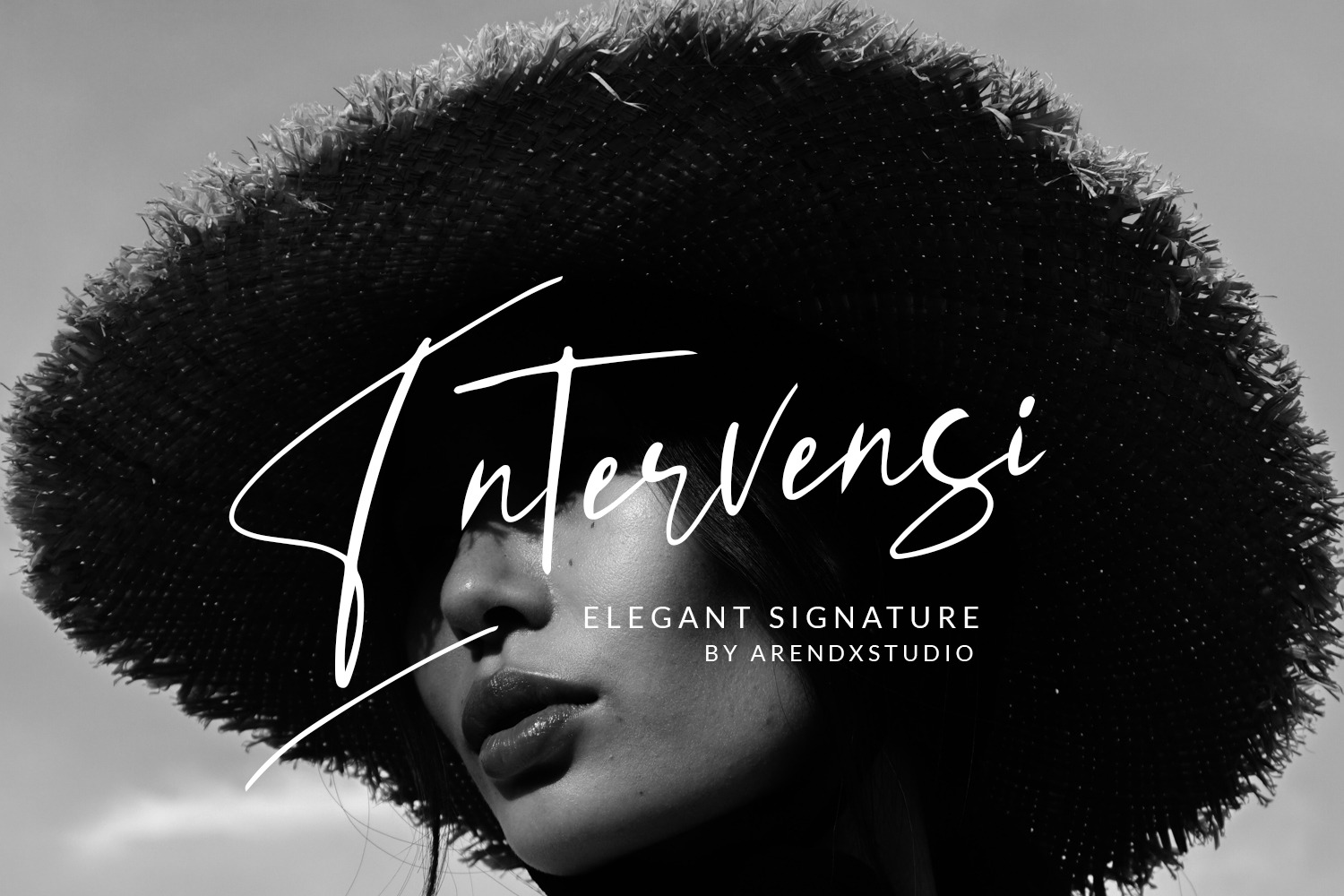 Intervensi Elegant Signature, a Script Font by Arendxstudio