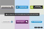 Ultimate Vector Web Button | Templates & Themes ~ Creative Market