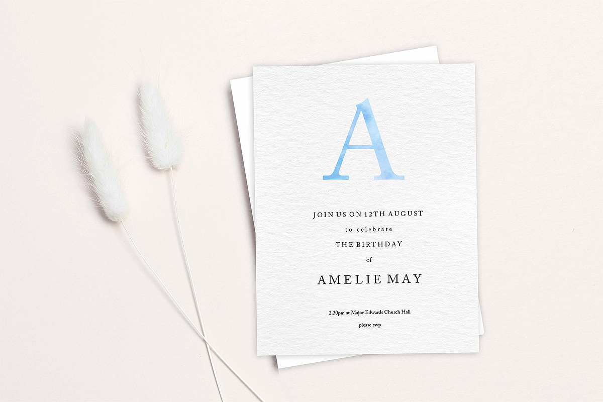 Blue Alphabet Clipart, PNGs, ABC, an Illustration by Wild Honey Design Co.