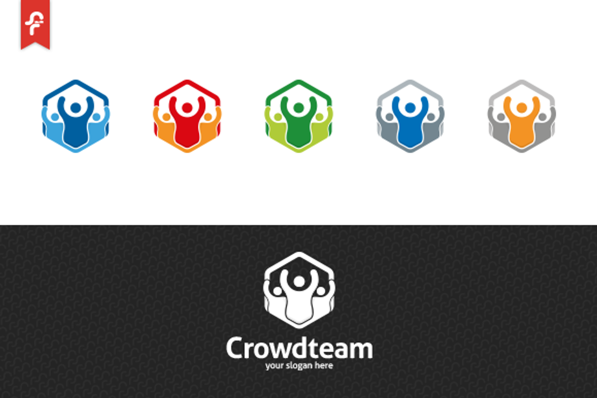 Crowd Team Logo, a Branding & Logo Template by ft.studio