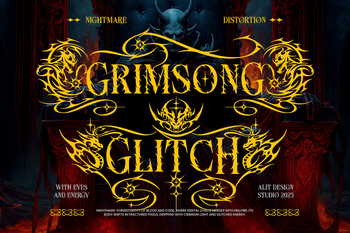 Serpent Cresh Typeface, a Serif Font by alit design