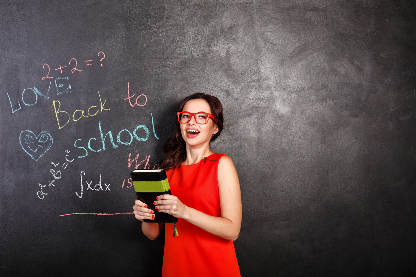 Female student at the blackboard, a School & Education Photo by Elena ...