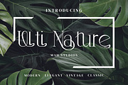 Ulti Nature Serif Fonts, a Serif Font by mahstudios