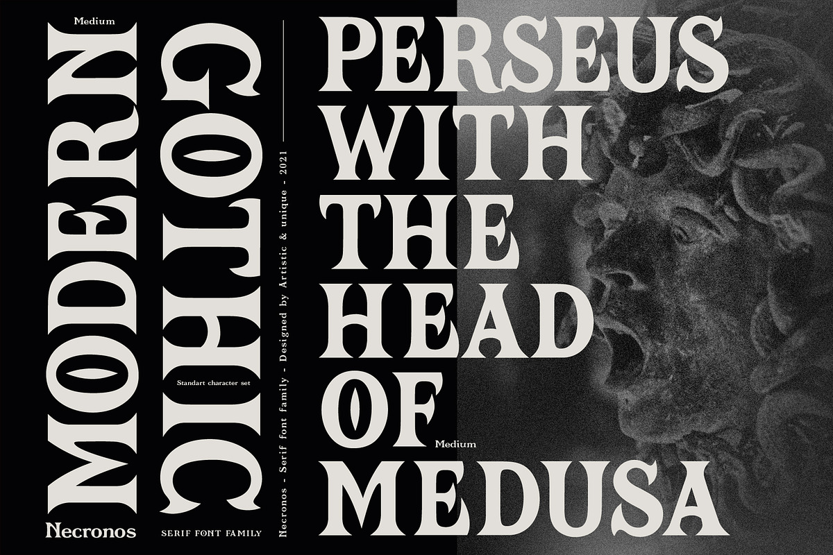 Necronos - Serif font family