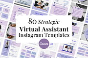 80 Virtual Assistant Canva Templates
