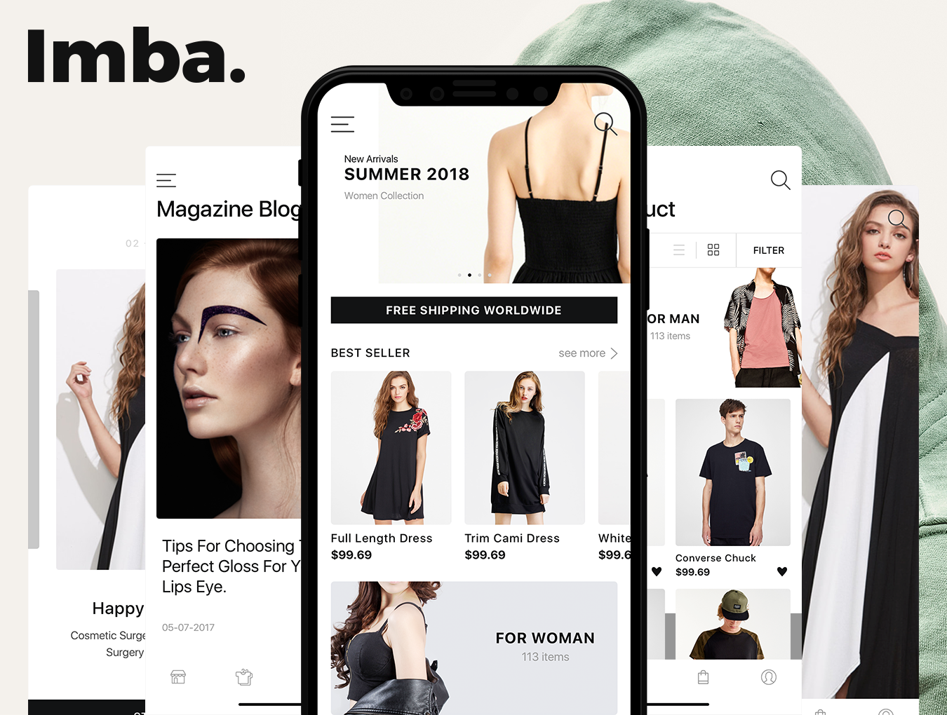 Imba Ecommerce App Ui Kit, an UI Kit Template by No.13