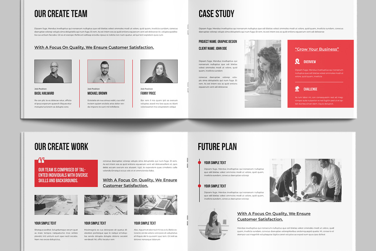 Company Profile Layout Template