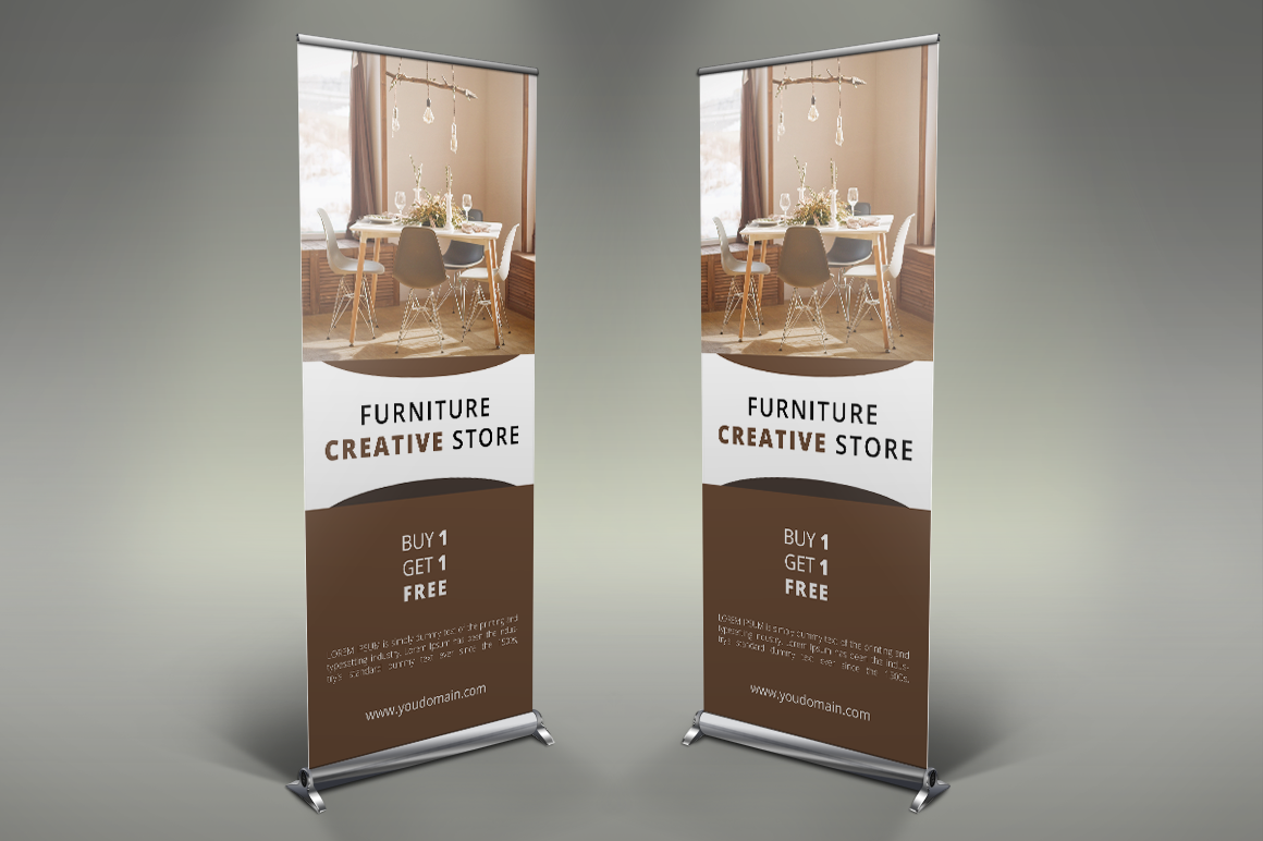 Furniture - Roll Up Banner, a Presentation Template by Creatricks ...