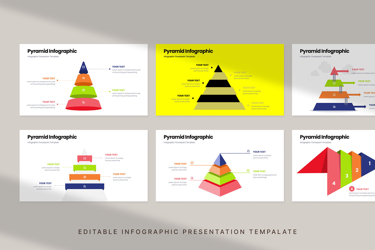 Business Pyramid - Infographic Presentation Template