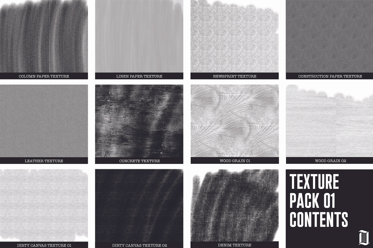 Procreate Texture Brush Pack 01, a Brush Add-On by Quiver Supply Co.