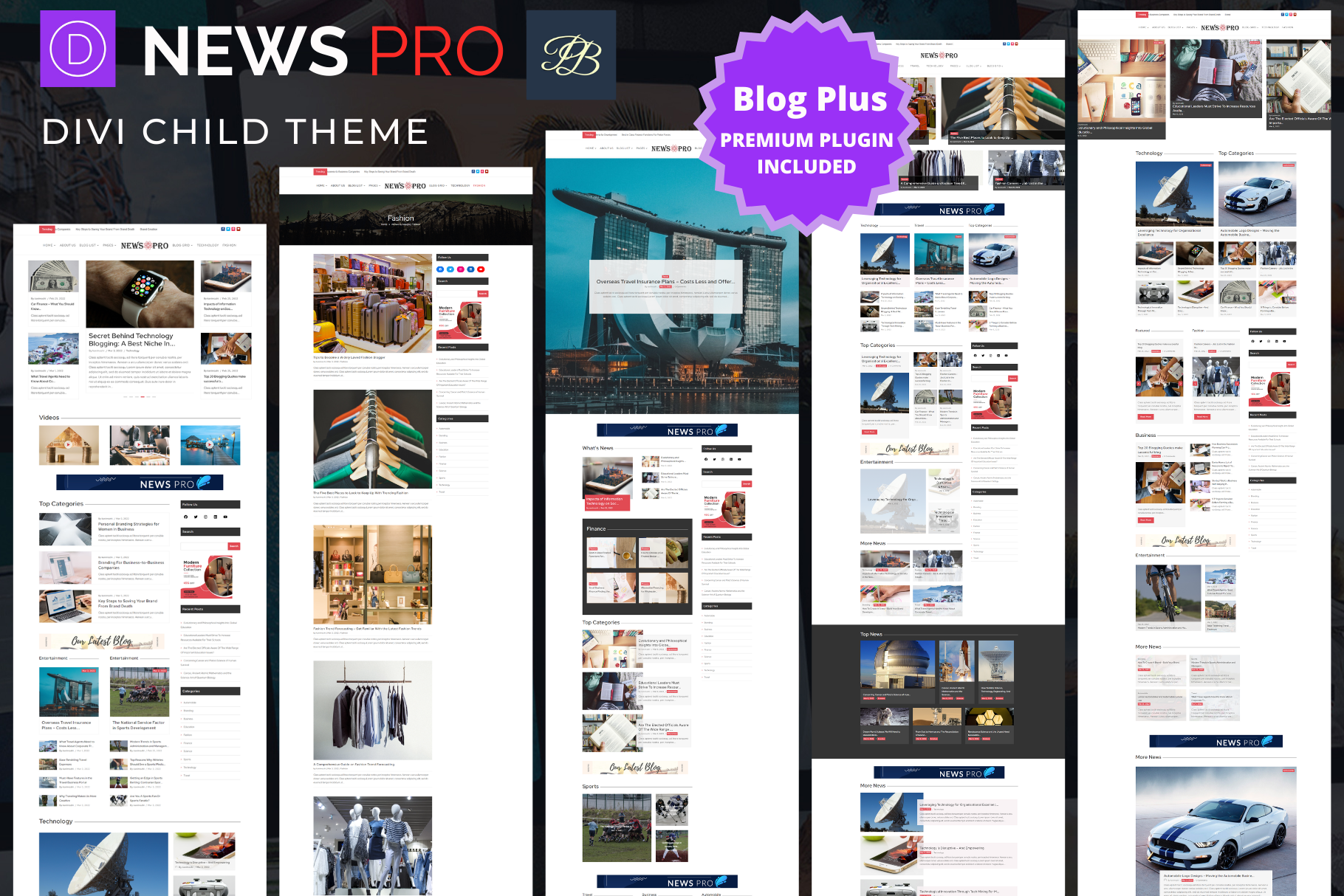 News Pro Divi Child Theme, a WordPress Template by Pennyblack Templates ...