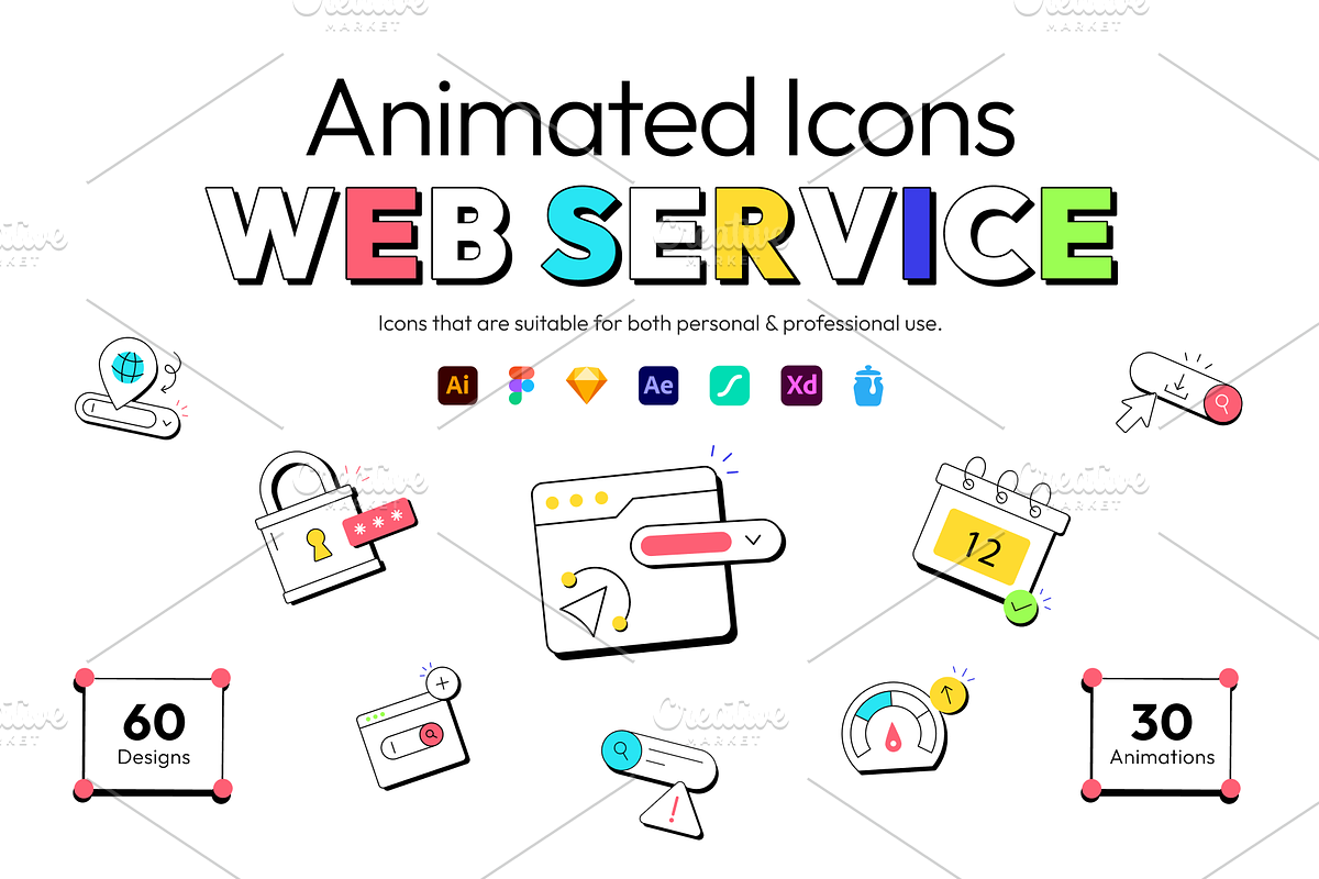 Animated Web Service Icon