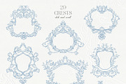 Baroque Line Art | Frames & Crests, a Decorative Illustration by ...