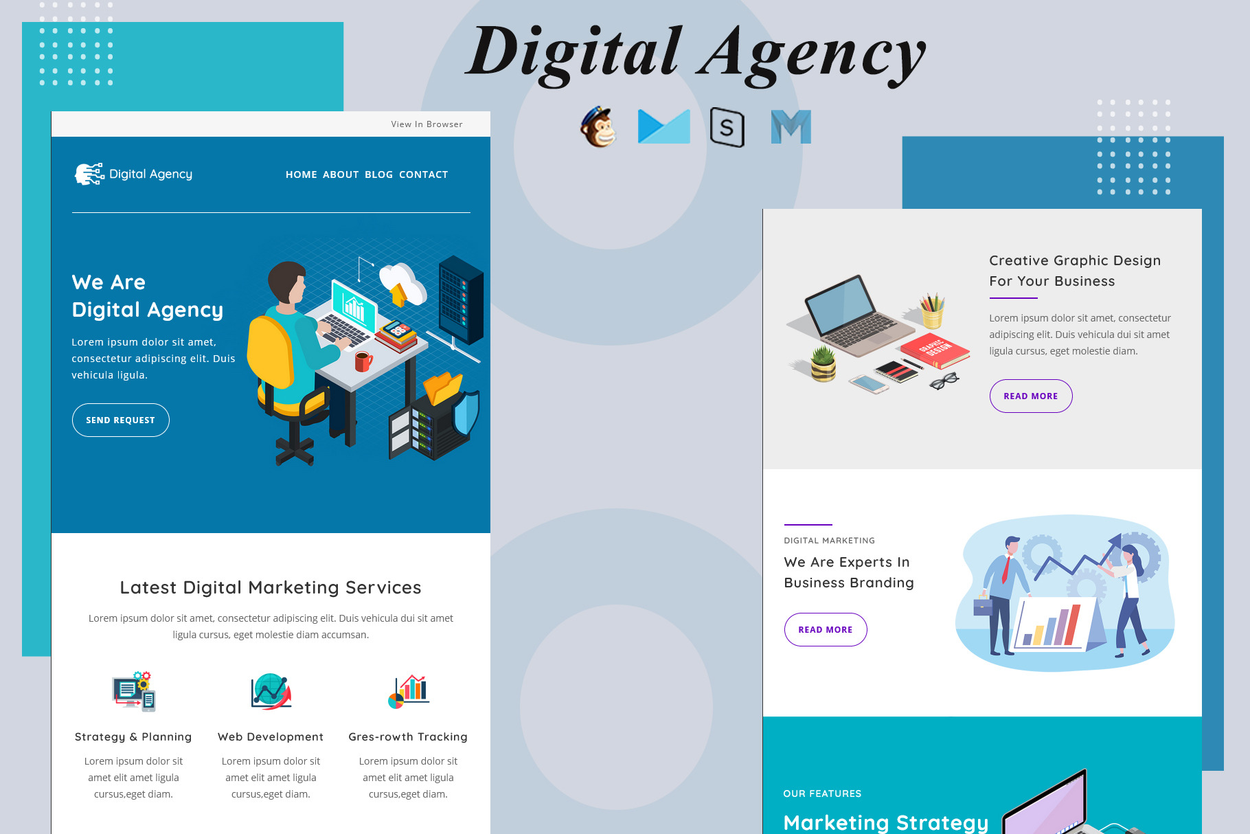 Digital Agency – Email Template, an Email Template by Pennyblack Templates