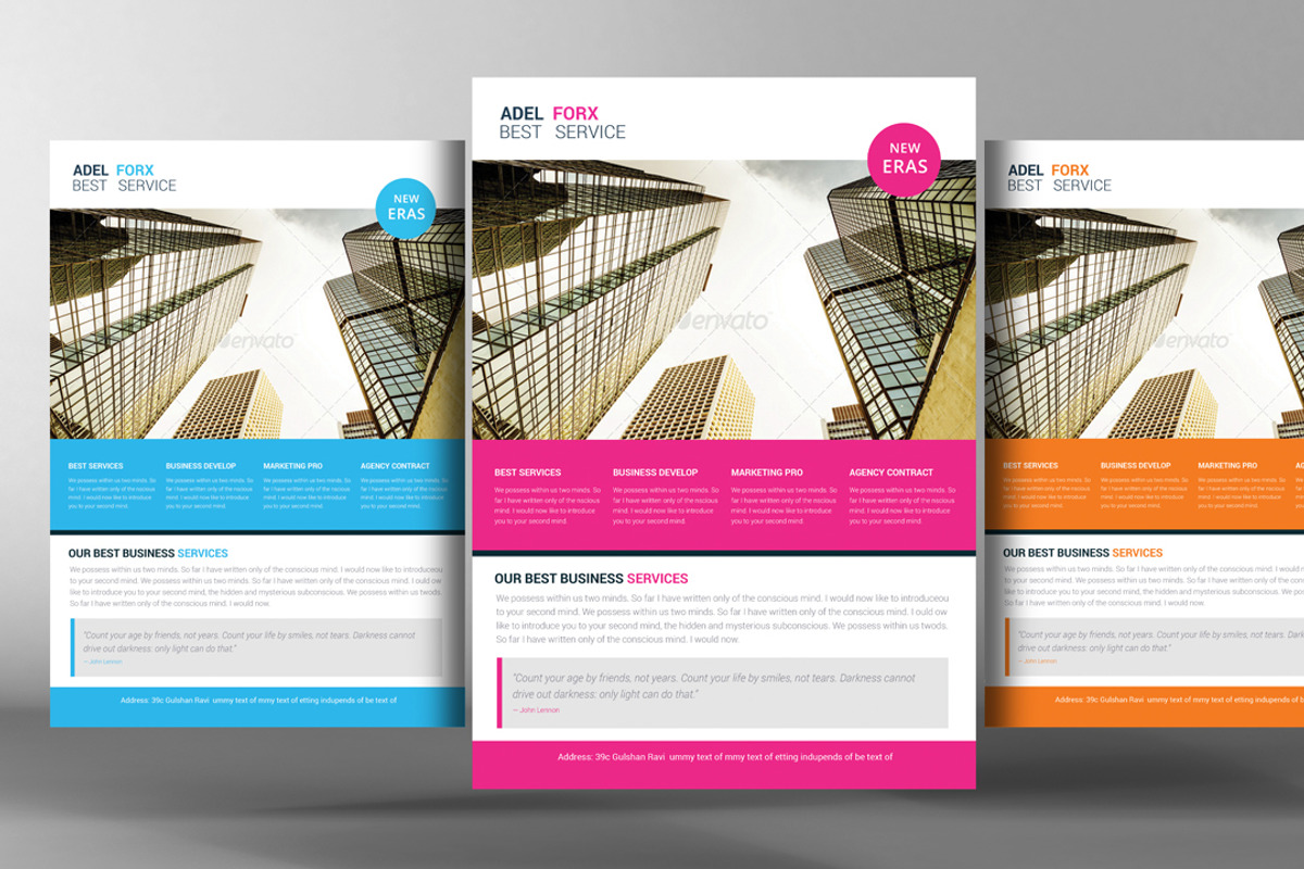 5 Business Promotion Flyers Bundle, a Templates & Theme by ...