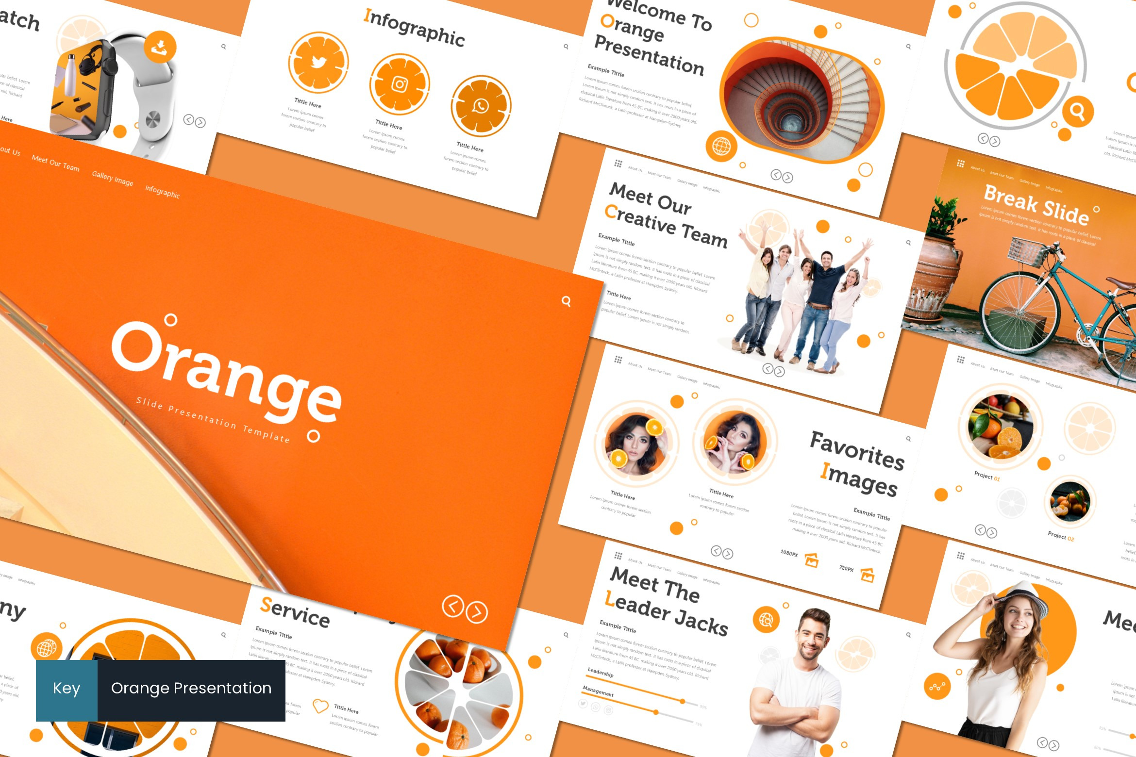 Orange - Keynote Template, a Presentation Template by inspirasign