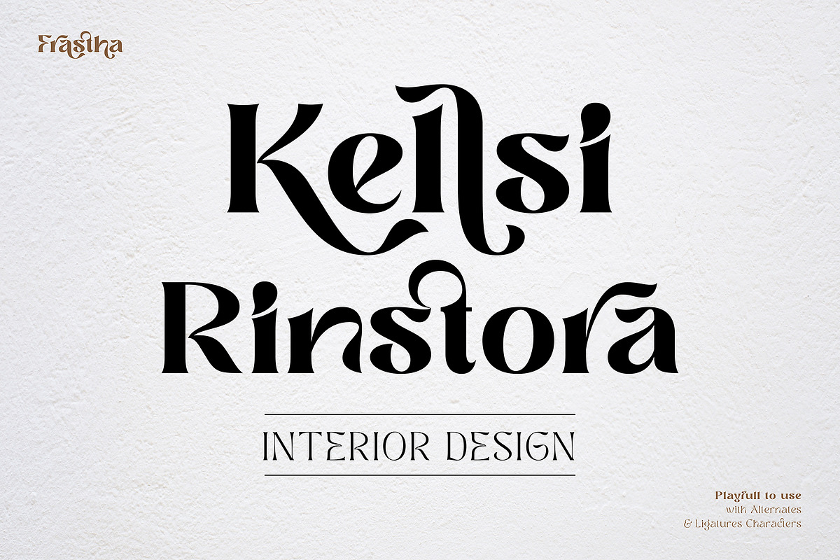 Frastha - Unique Display Serif Font, a Font by Ekahermawan
