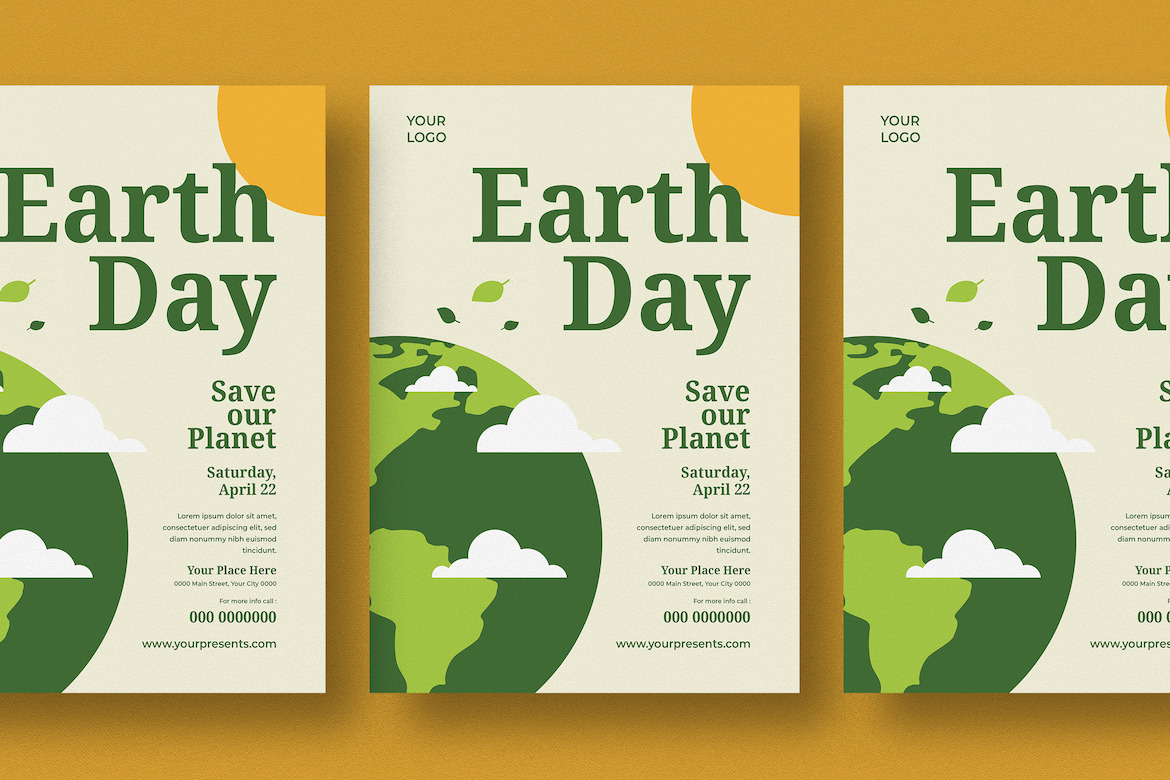 Earth Day Flyer, a Flyer Template by lilyshop