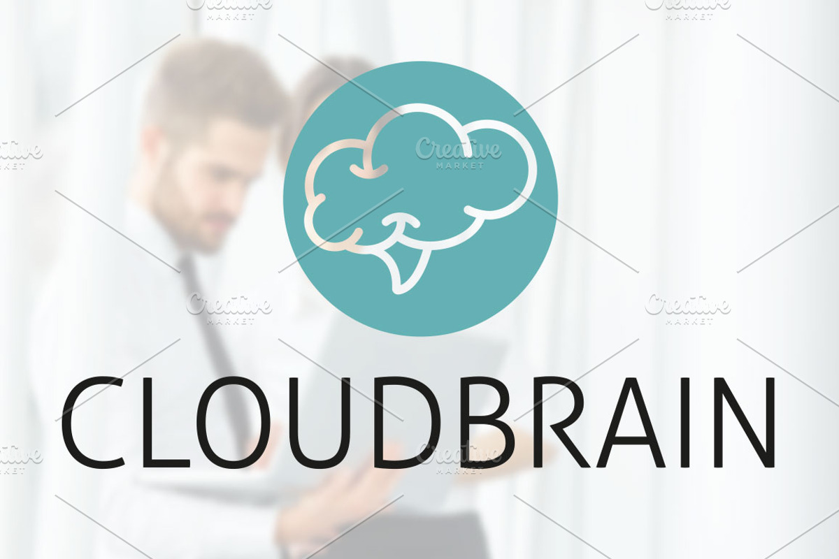 Cloud Brain Logo, a Branding & Logo Template by Luis Quesada Design