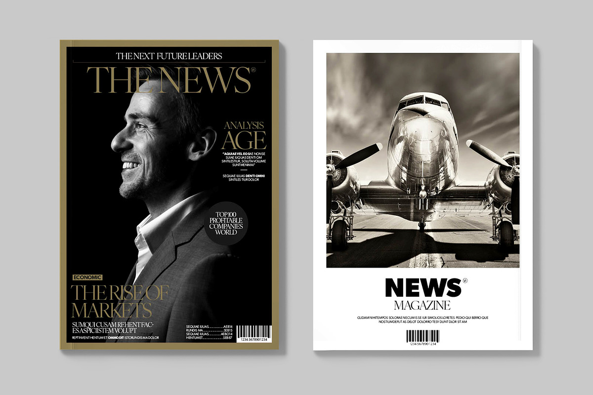 News Magazine Template, a Magazine Template by BrandPacks