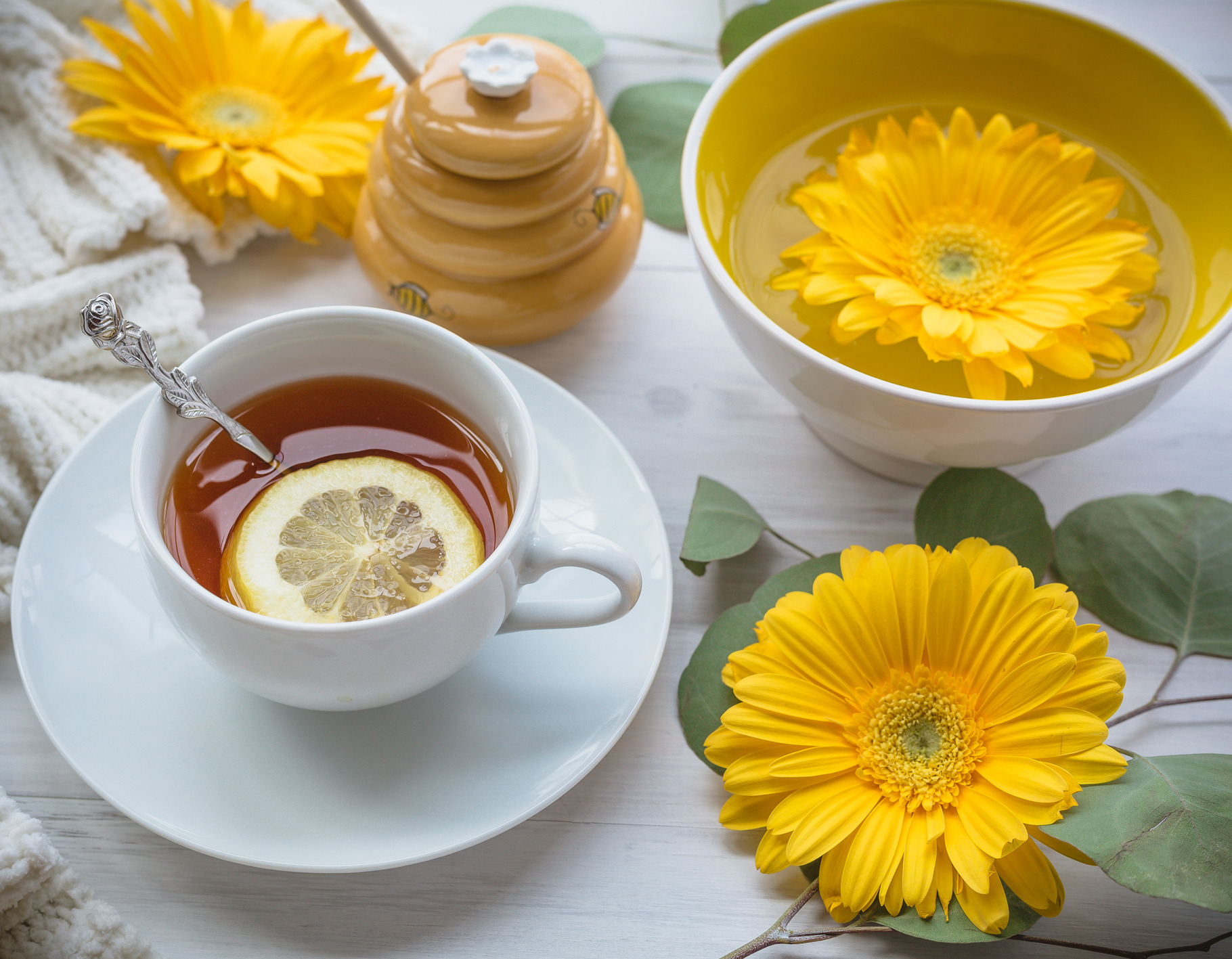 Herbal Tea w/Lemon and Honey | Health & Medical Stock Photos ~ Creative ...