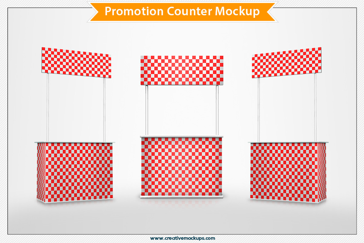 Promotion Counter Mockup, an Advertising Mockup by Plus Media