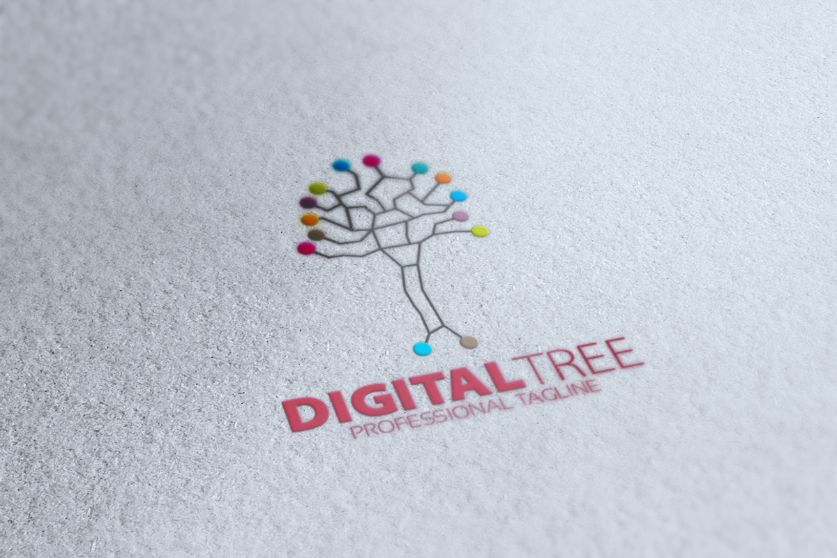 Digital Tree Logo, a Branding & Logo Template by essegraphic