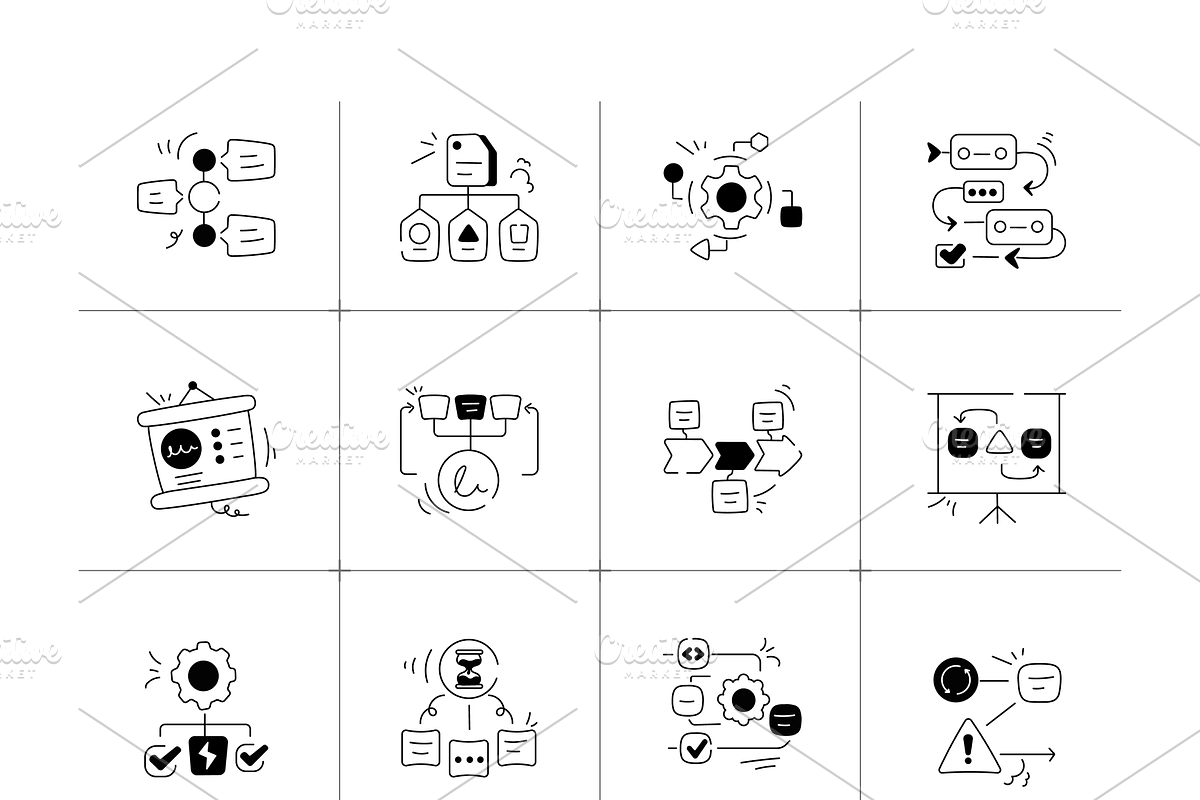 Animated Workflow Icon Set