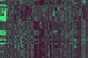 Dark Green Hi-tech Micro Scheme Distortion Screen Texture. Color, a ...