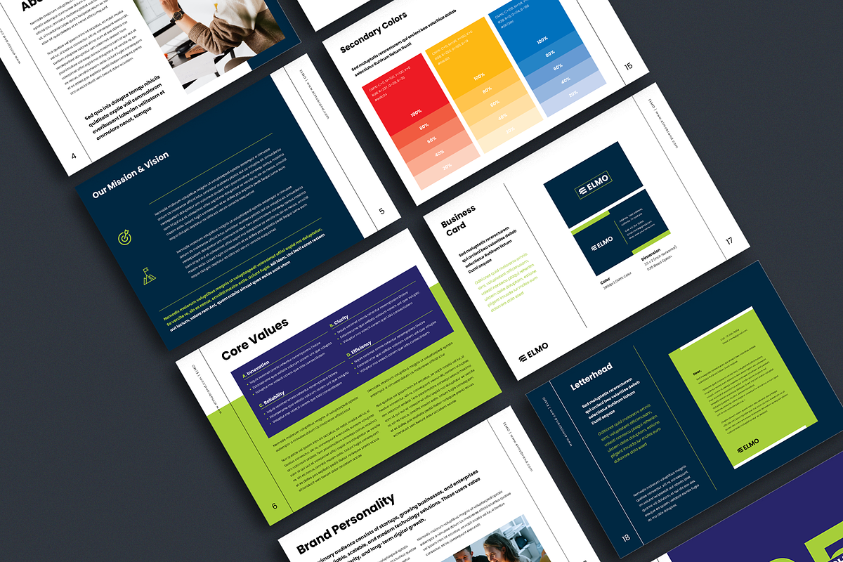 Brand Guidelines | Canva, PPTX, InD, a Brochure Template by ArtisticLand